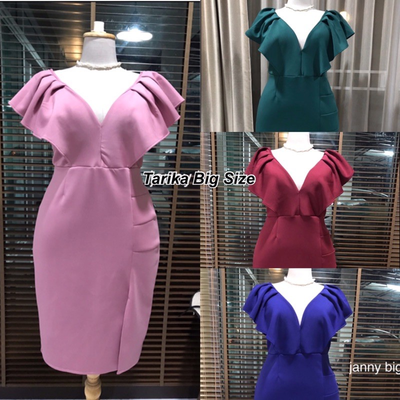 ชุดราตรียาวแขนกุด คอวี ชุดไปงานแต่งกลางคืน ชุดราตรีคนอ้วน สวย ผอม หรู ...