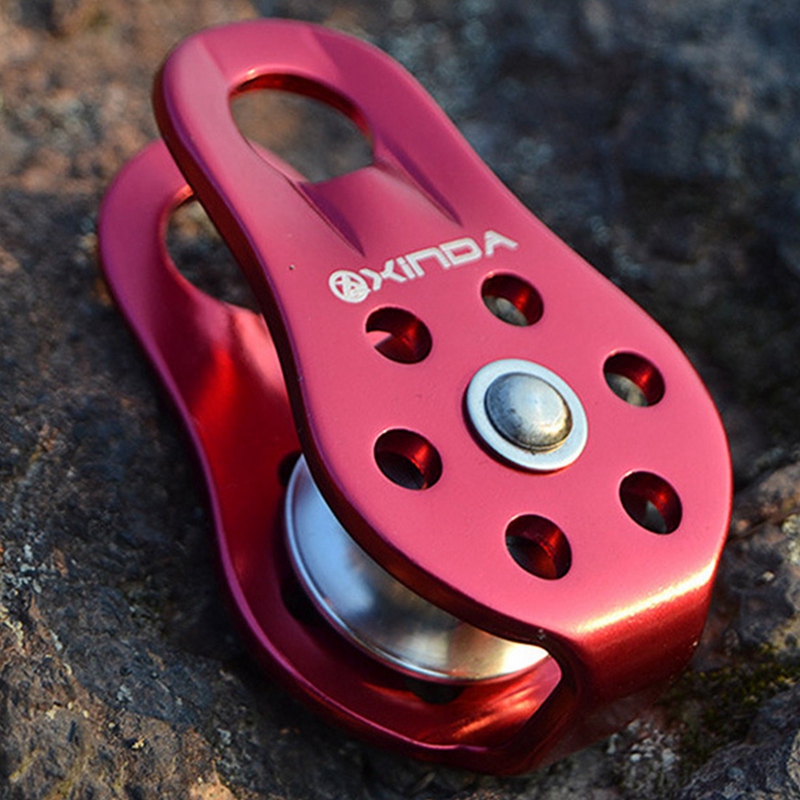 XINDA Rock Climbing Pulley Fixed Sideplate Single Sheave Pulley Outdoor ...