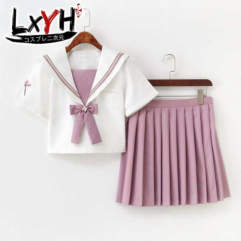 LXYH- COSER KING ชุดนักเรียน ญี่ปุ่น Japanese JK เสื้อชุดกระโปรงสำหรับ ...