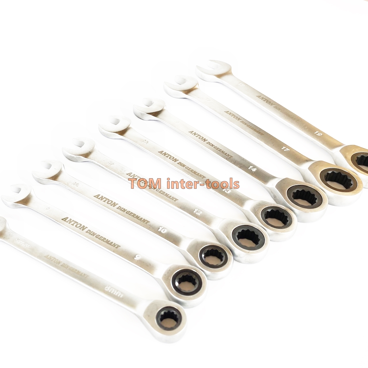 (แยกชิ้น) ประแจแหวนฟรี ANTON แหวนฟรี-แหวนก๊อกแก๊ก เบอร์ 8-19mm ประแจ ...