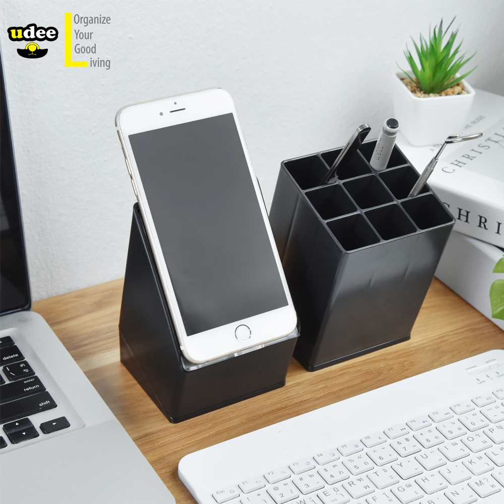 UDEE กล่องทรงเอียงพร้อมตั้งมือถือ กล่องเก็บของทรงเอียง ฐานทำมุมเอียง 20 ...