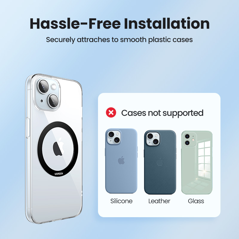 UGREEN Wireless Magnetic Sticker for iPhone 15 14 13 12 11 XS ...