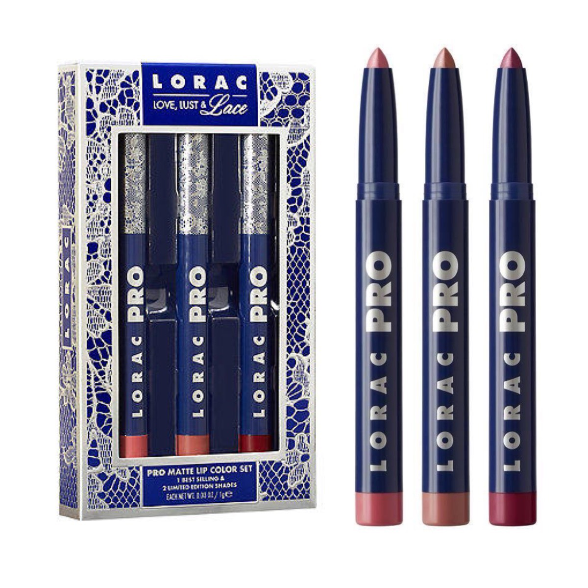 Lorac Love, Lust & Lace Pro Matte Lip Color Set - Sally.Bloom - ThaiPick