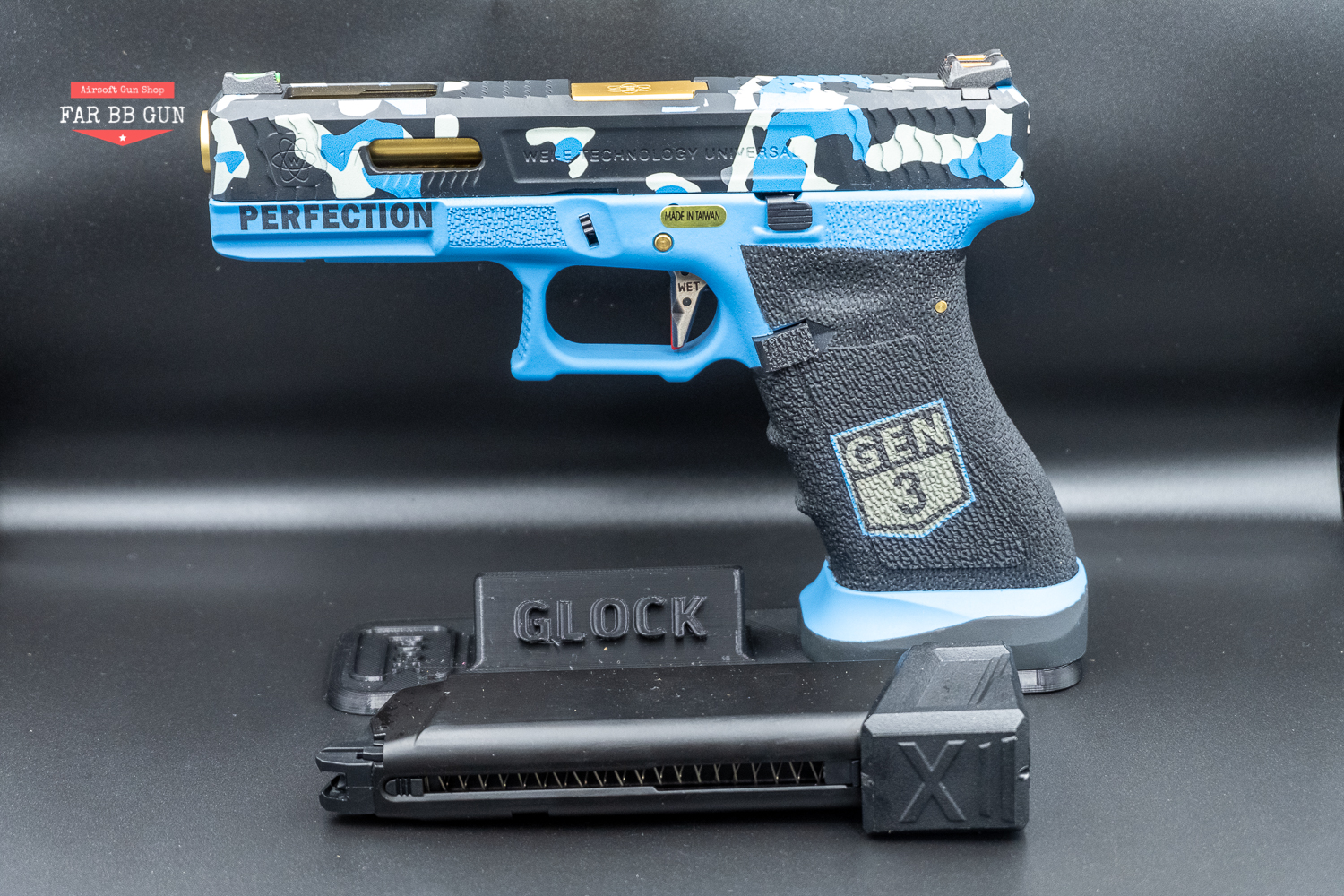 ของเล่น WE G17 G3 Custom Perfection ระบบกรีนแก๊ส - FAR BB GUN - ThaiPick