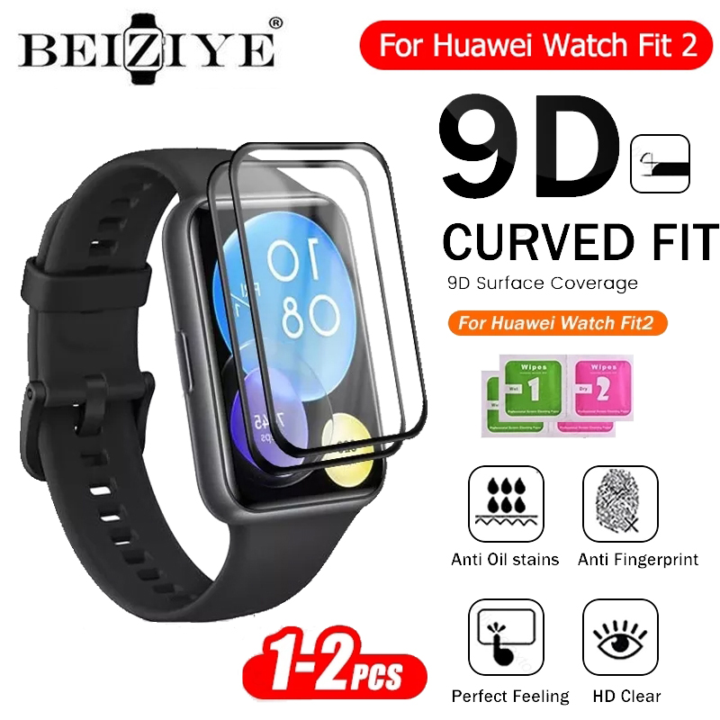 1 2pcs Curved Soft Screen Protector สำหรับ Huawei Watch Fit 2 ฟิล์มกัน