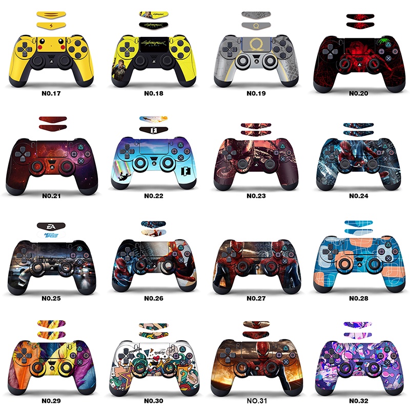 DATA FROG ฝาครอบจอยสติ๊กสติกเกอร์สำหรับ PS4 Controller ไวนิล Decal ...