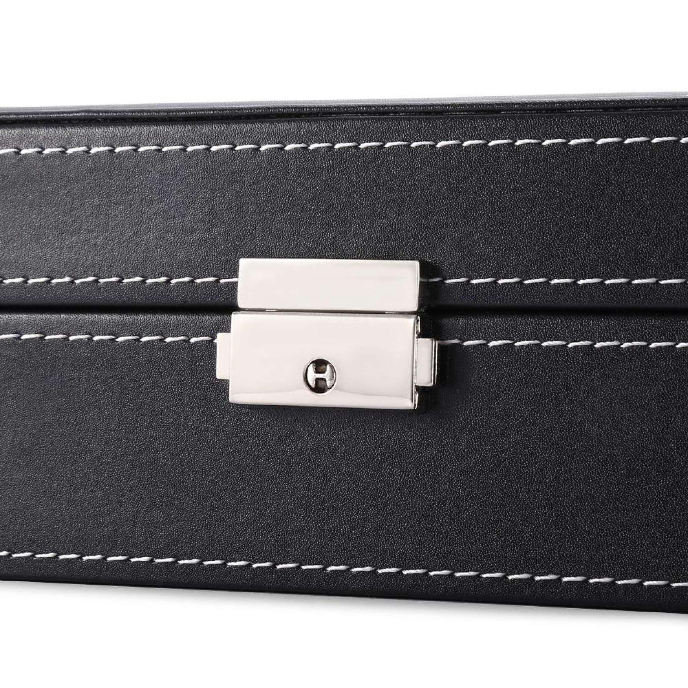 Eco Home 8 Watch Jewelry Wallet Display & Storage Box PU Leather Case ...