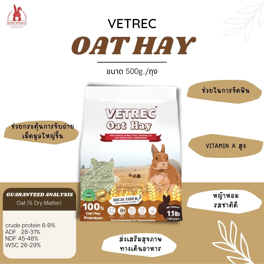 VETREC SUPER PREMIUM HAY หญ้าทิโมธี หญ้าอัลฟาฟ่า หญ้าโอ๊ต พรีเมี่ยม ...