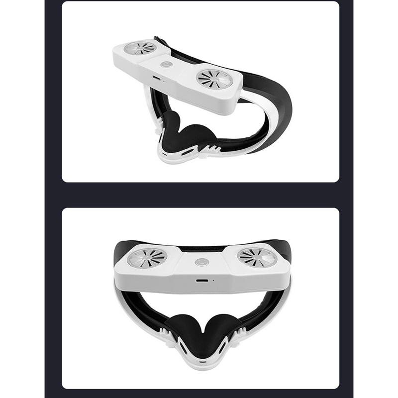 Dual Fan Air Circulation Mask for Oculus Quest 2 Active Air Fan No Fog ...