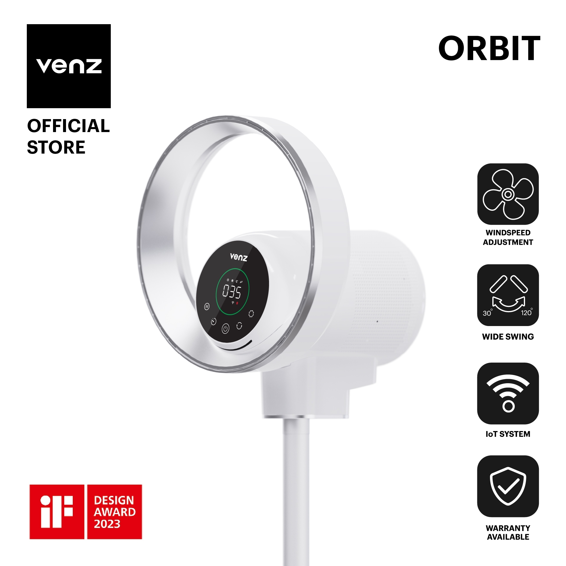 Venz เวนซ์ เครื่องฟอกอากาศรุ่น Orbit MONOPOD | Lazada.co.th