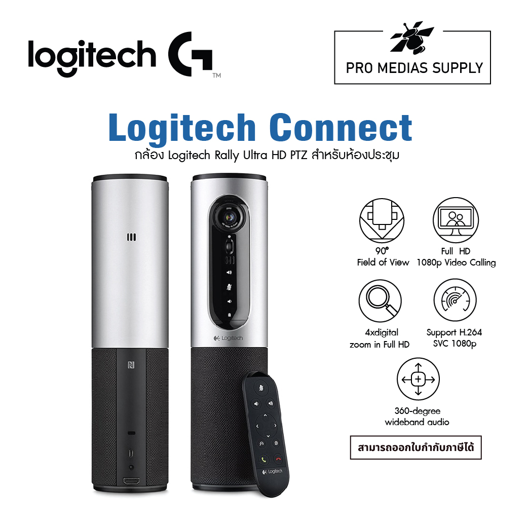 Logitech Connect Portable ConferenceCam with Bluetooth Speakerphone for ...