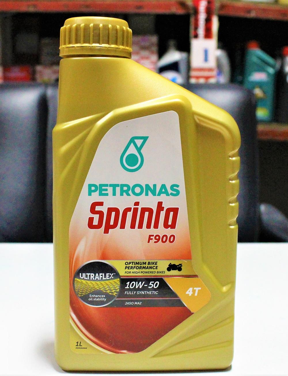 น้ำมันเครื่อง Petronas Sprinta F900 10W-50 10W-40 (1L) API SN - Siriphong Oil Online - ThaiPick