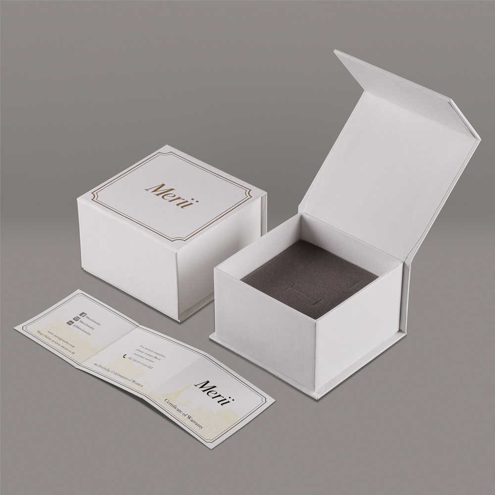 Merii ต่างหูห่วงเงินแท้ 925 ชุบโรเดียม ประดับเพชร CZ ดีไซน์คลัชเตอร์วง ...
