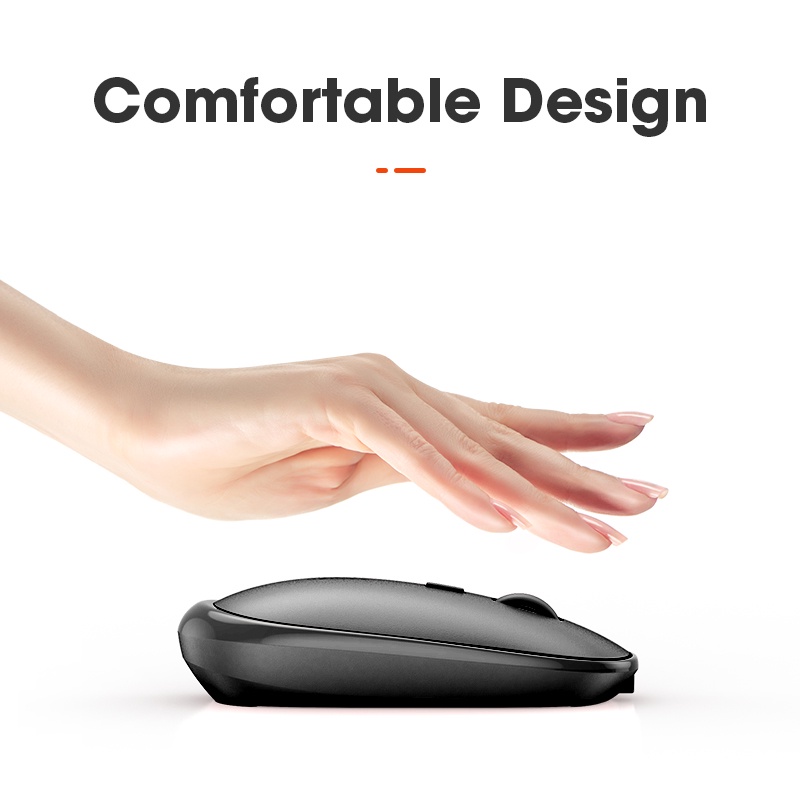 【ส่งจากไทย⚡️】Niye เมาส์ไร้สาย ไร้สาย มีแบตในตัว เม้าส์ Wireless Mouse 2 ...