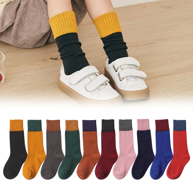 Autumn Winter Kids Warm Comfortable Socks Baby Toddler Knee High Long ...