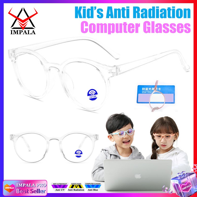 Kids Computer Glasses Anti Radiation Block Blue Ray Protect Kids Eye ...