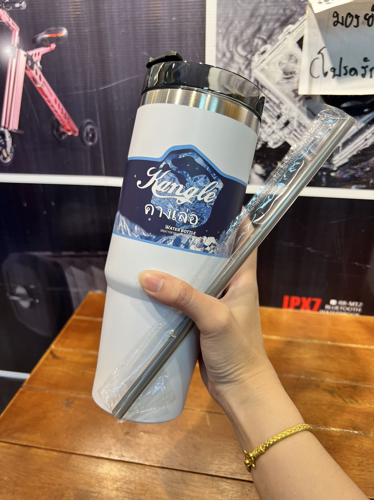 แก้วสแตนเลส แก้วเยติ 30oz แก้วเก็บเย็นเก็บอุณหภูมิ พร้อมหลอด แสตนเลส304 จุ 890ML - OKSHOP88 ...