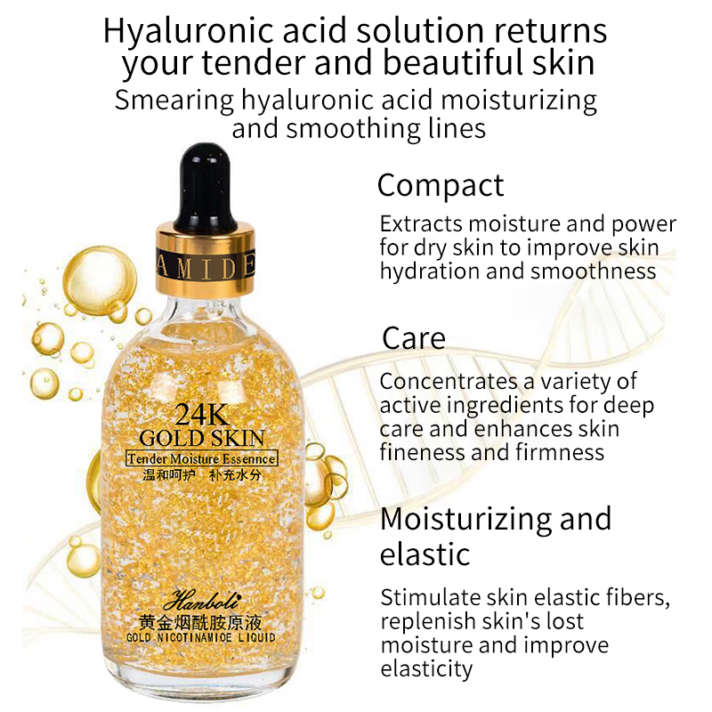 24K Essence Hyaluronic Acid Original Solution 24K pure gold essence ให้ ...