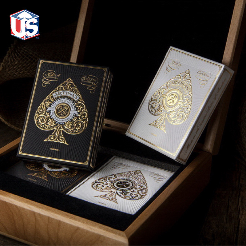 Theory11 Artisan Playing Cards T11 WhiteBlack Deck Poker Size USPCC ...