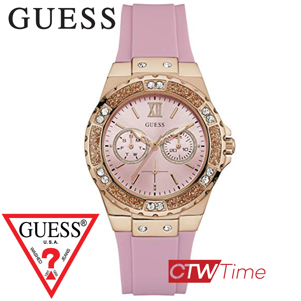 Guess นาฬิกาข้อมือผู้หญิง สายสแตนเลส รุ่น W1117,W1117L,W1117L3 - สีโรส ...