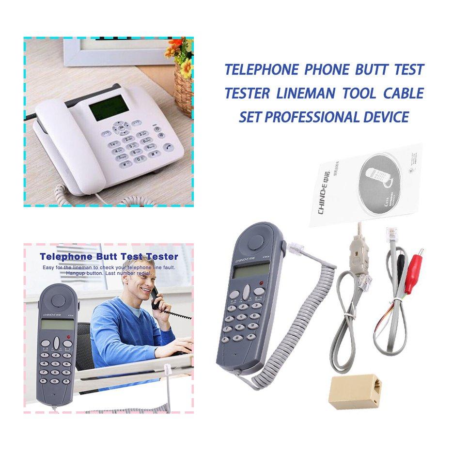 ERA Telephone Phone Butt Test Tester Lineman Tool Cable Set ...