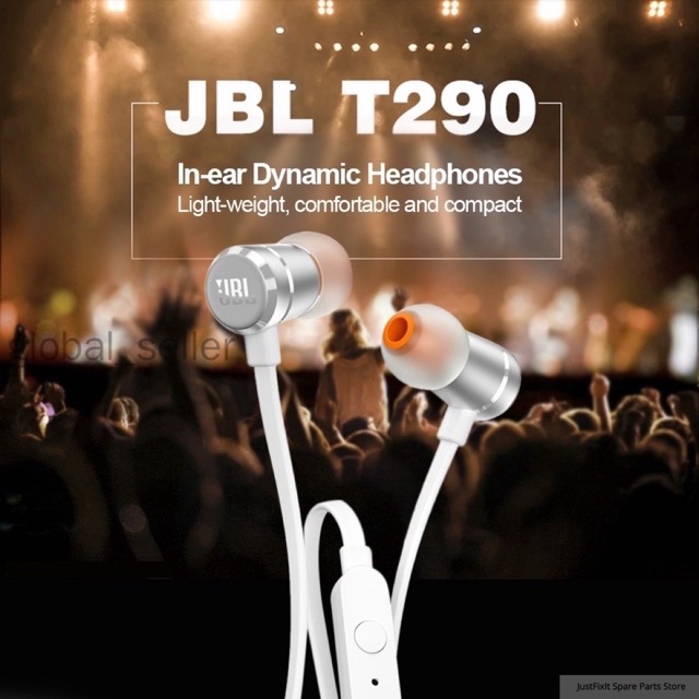 JBL_T290 หูฟังอินเดียร์ พร้อมไมค์ ของแท้ | Lazada.co.th