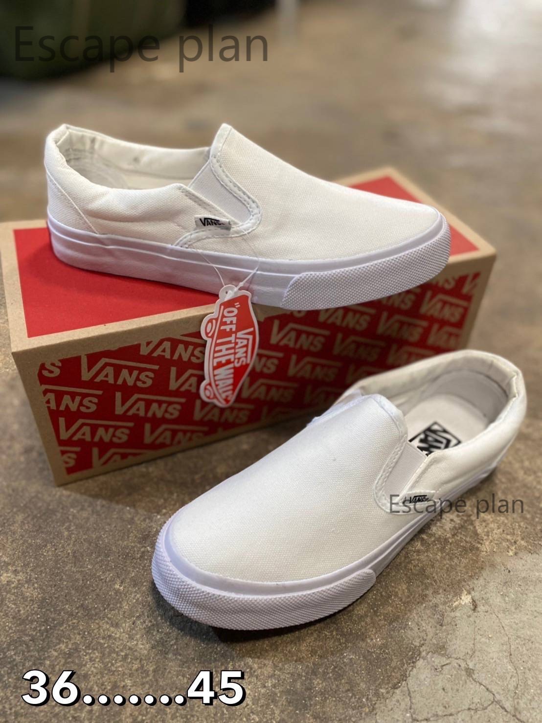 รองเท้า Vans’s (ไม่มีเชือก)ไซส์ 36…45 รองเท้าแฟชั่น รองเท้าผ้าใบผู้ชาย-หญิง สินค้าพร้อมส่ง ...