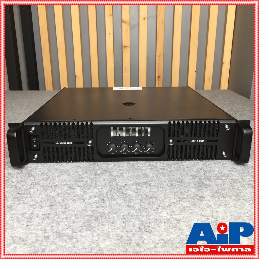 MICROTECH MT-4400 power amp 4CH กำลังวัตต์ 400W ที่ 8โอห์ม / 600W ที่ 4 ...