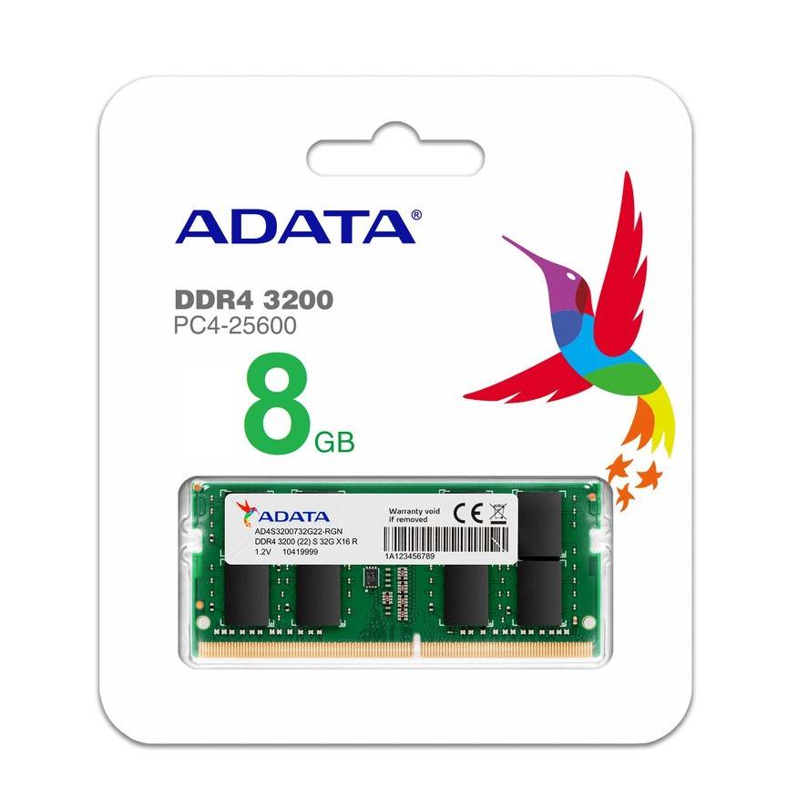 RAM NOTEBOOK ADATA 8GB DDR4 BUS 3200 (AD4S32008G22-SGN)(8 Chip)(16 Chip)(ซื้อพร้อมเครื่อง ...