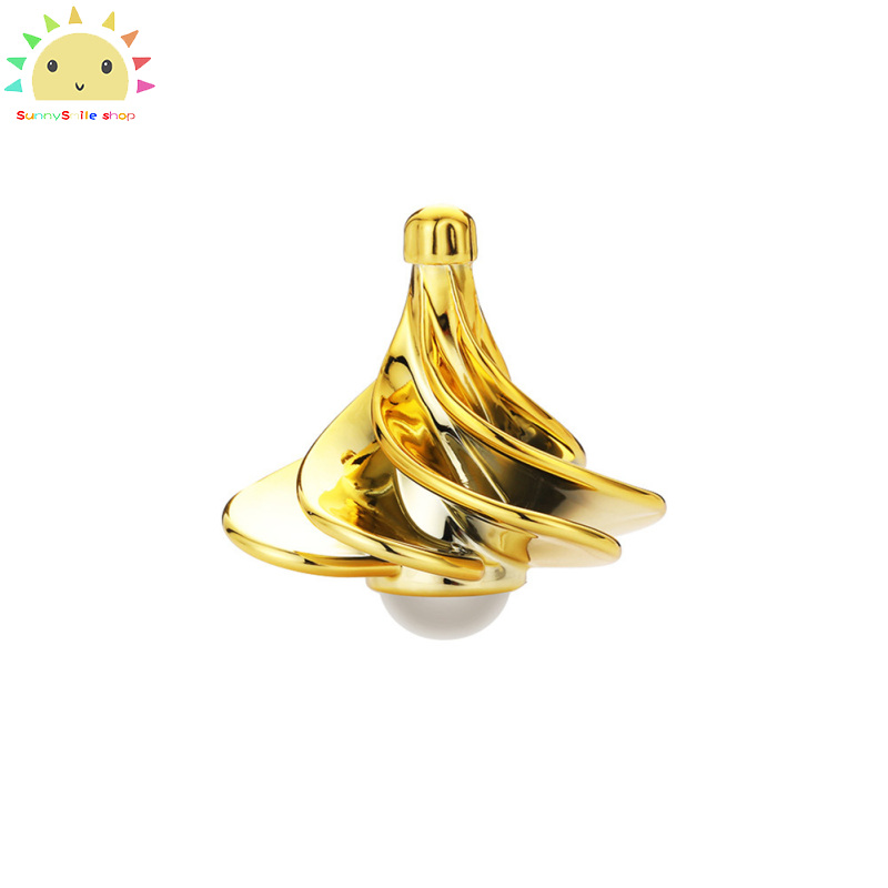 SS【ready stock】Children Gyro Wind Blow Turn Spinning Top Office Desktop ...