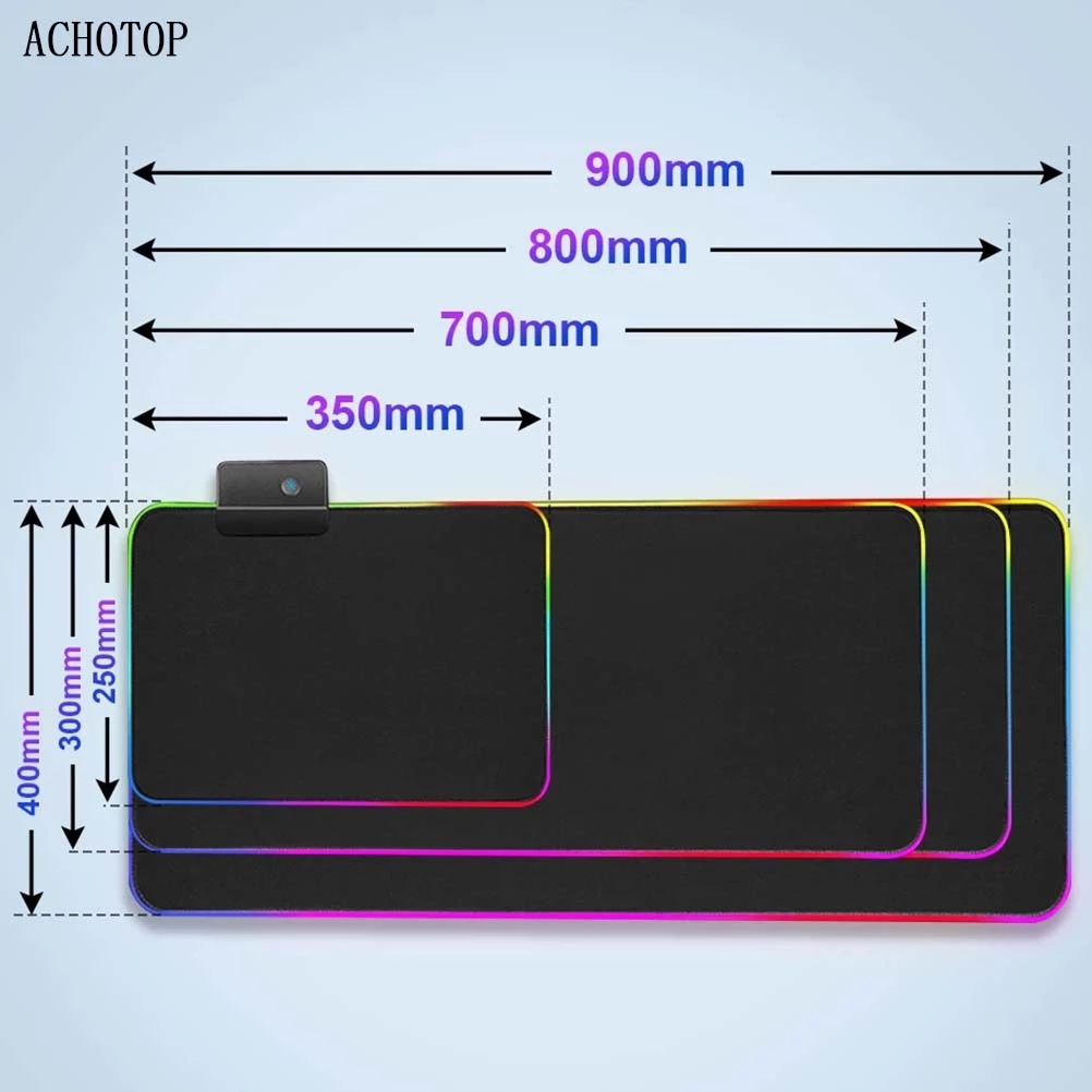 HyperX RGB Gaming Mouse Pad LED Soft Extra Extended Large Mousepad ...