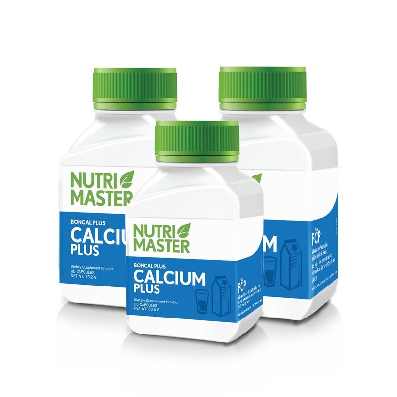 ของแท้ 100% Nutrimaster Boncal Plus 60 เม็ด 2 กระปุกแถมฟรี 30 เม็ด 1 ...