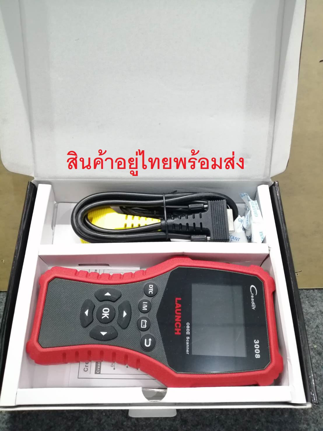 เครื่องสแกนรถยนต์ LAUNCH Creader 3008 scaner OBD2 (แถมฟรีโค้ดแปลไทย ...