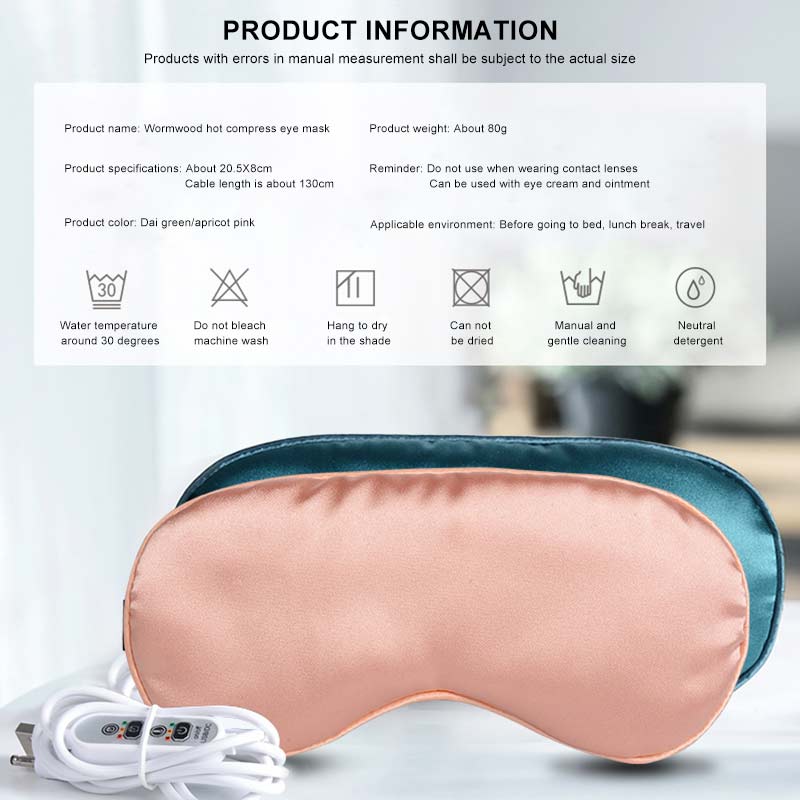 【OG】 USB electric heating eye mask Silk Sleeping Eye Mask Shield Shade ...