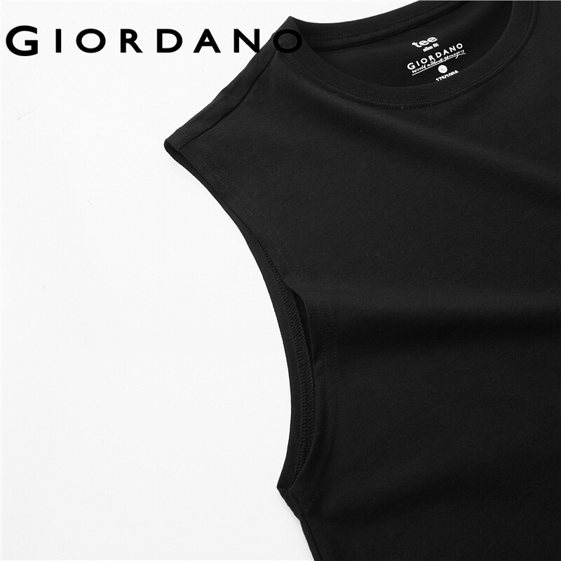 Giordano Men Rega Series T-Shirts Stylish Printing Ribbed Crewneck Tops ...