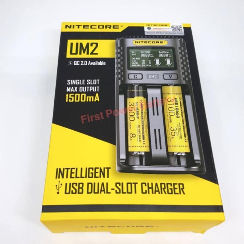 เครื่องชาร์จ Nitecore UM2 ของแท้(สามารถเช็คโค๊ดได้) - KN1shop - ThaiPick