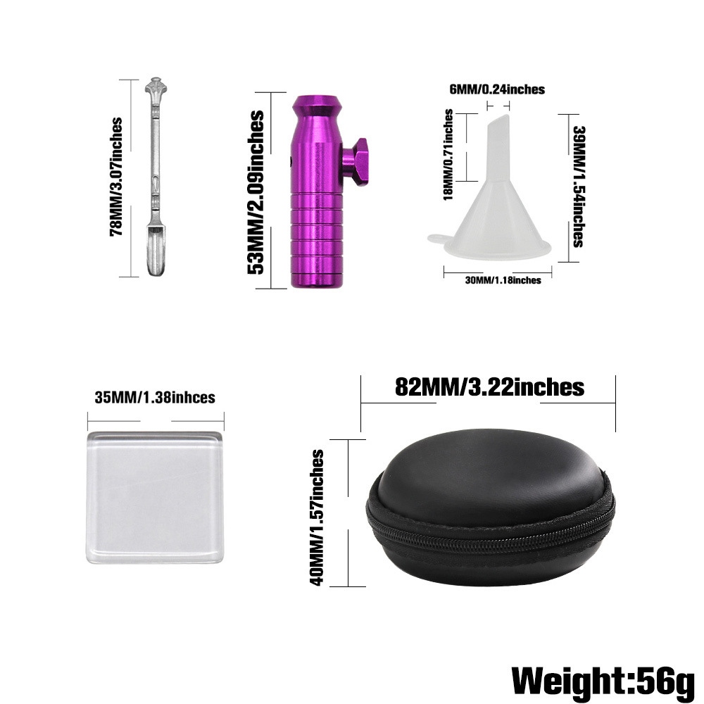 ☊☢ 1pcs Portable Smoking Tool Kit Pipe and Snuff Bottle Set 5 piece Set ...