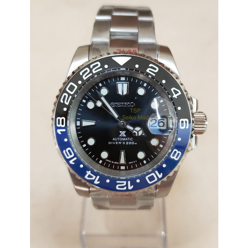 Seiko Mod Batman GMT Master Prospex Editionพร้อมส่ง 1-2 วัน | Lazada.co.th