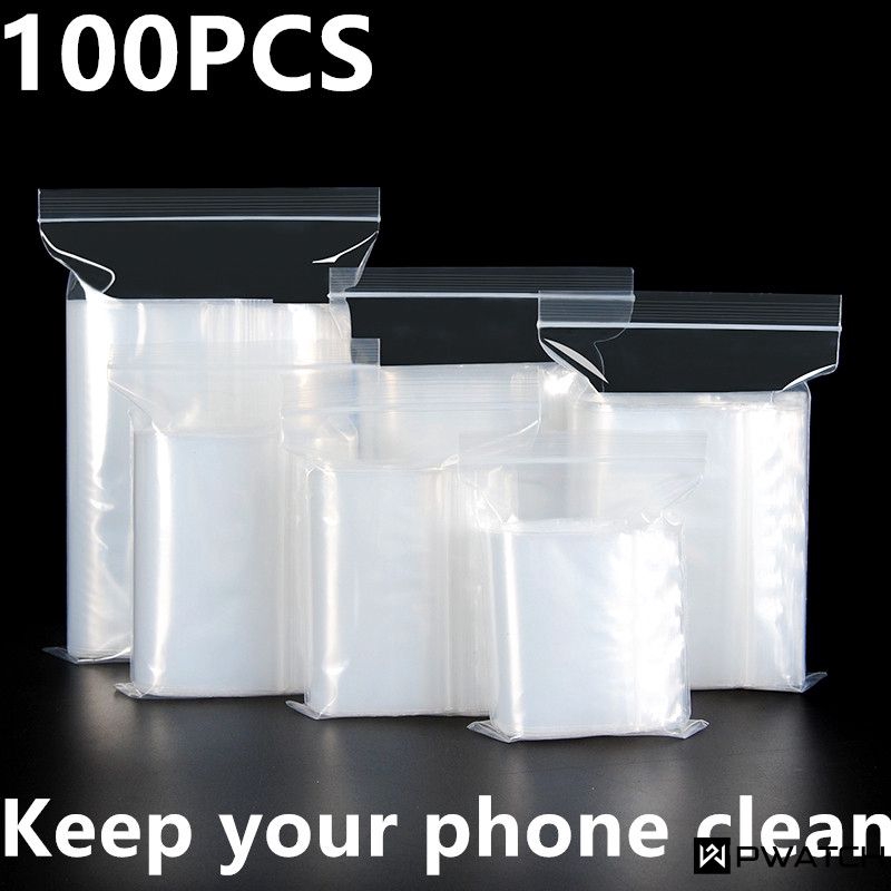 100pcs Multi-size reusable miniature sealed plastic bags Keep your ...