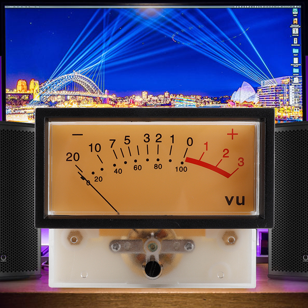 Analog VU Meter Pointer Power Amplifier DB Sound Level Indicator with ...