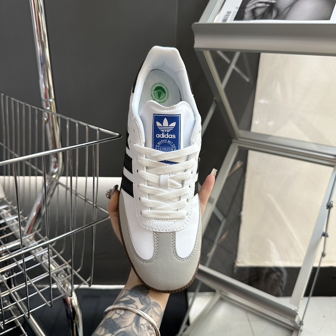 COUNTER AUTHENTIC ADIDAS SAMBA VEGAN SPORTS SHOES FW2427 WITH RECEIPT ...