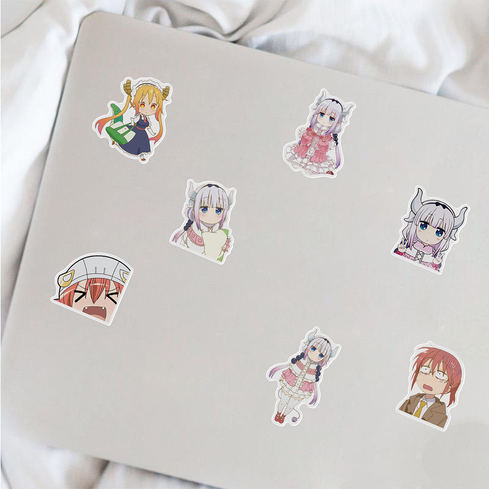 Cute Anime Miss Kobayashis Dragon Maid Cartoon Stickers Laptop ...