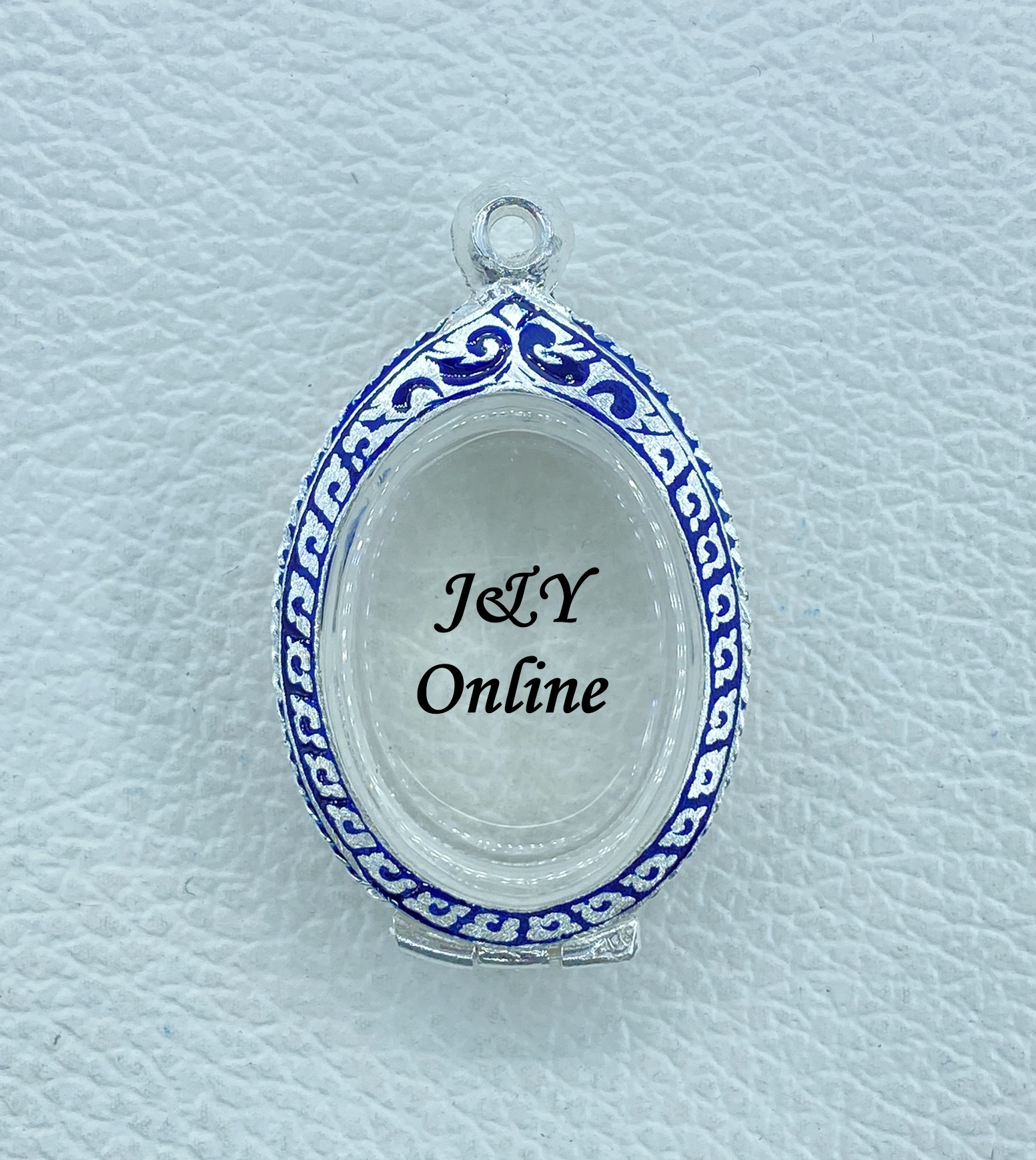 กรอบพระ ตลับพระลงยาสุโขทัย เหรียญไข่ ขนาดวงใน 2.63x3.71 ซม.หรือพระที่มี ...