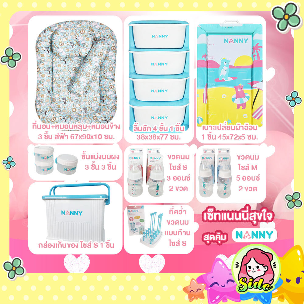 เซ็ทเตรียมคลอดสำหรับเด็กแรกเกิด set NANNY PLUS ราคาพิเศษสุดคุ้ม ผลิตภัณฑ์สำหรับลูกน้อย - side ...