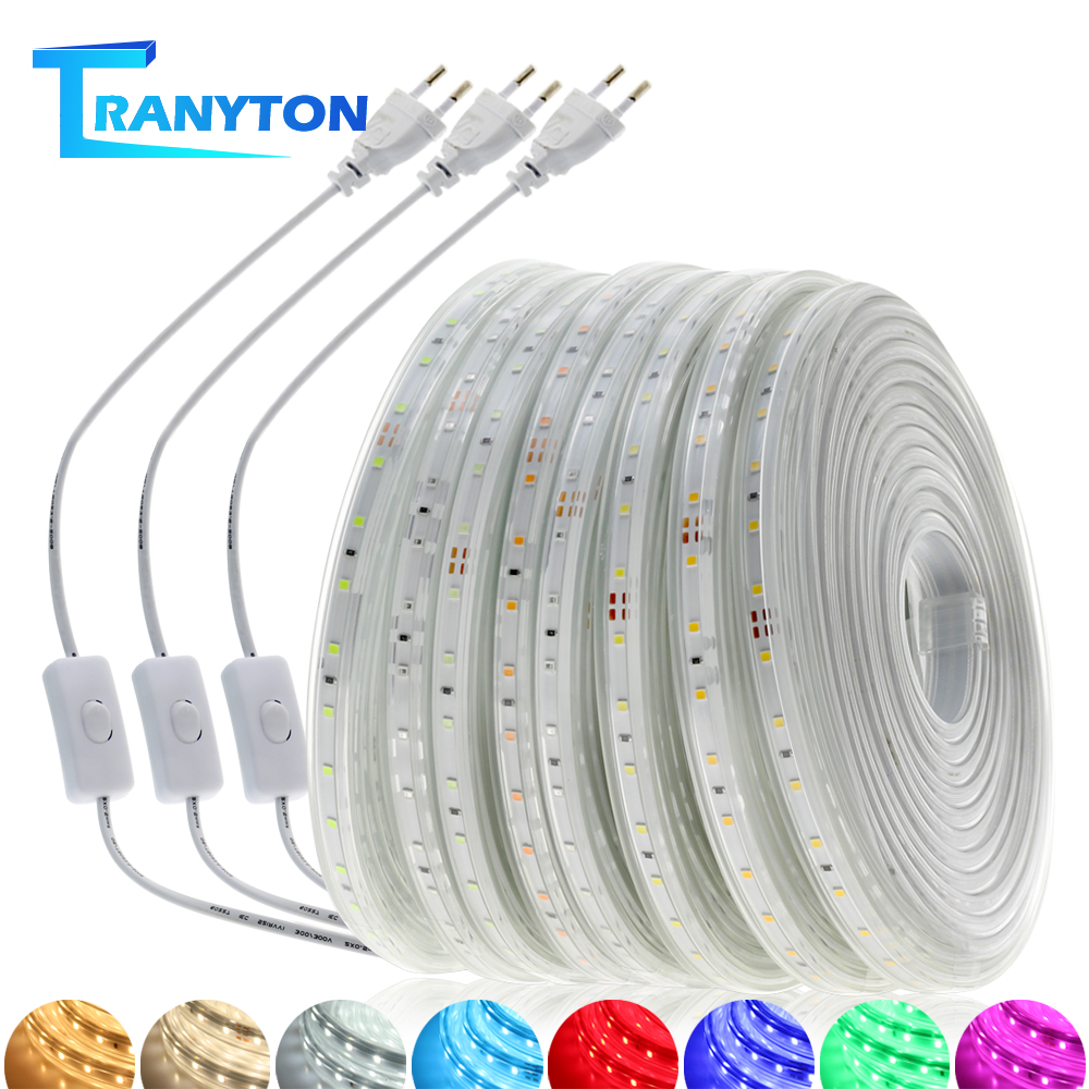 2835 LED light Strip AC 220V IP67 Waterproof Multi-color Lights High ...