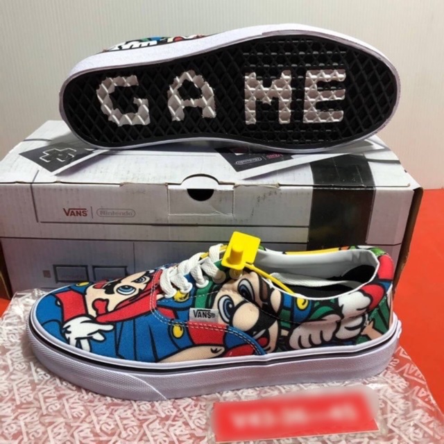 Vans Authentic x Super Mario ลายมาริโอ้ (พร้อมกล่อง) เก็บเงินปลายทางได้ ...