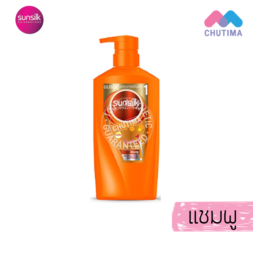 ซันซิล แชมพู แดเมจ รีสโตร์ ฟื้นบำรุงผมเสีย สีส้ม 900 มล [x2] Sunsilk ...