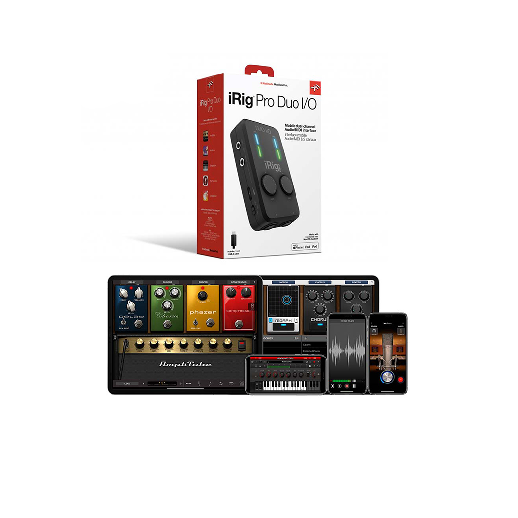 IK Multimedia iRig Pro Duo i/O NEW ออดิโออินเตอร์เฟส อุปกรณ์บันทึกเสียง 2 Chanel Audio Interface ...