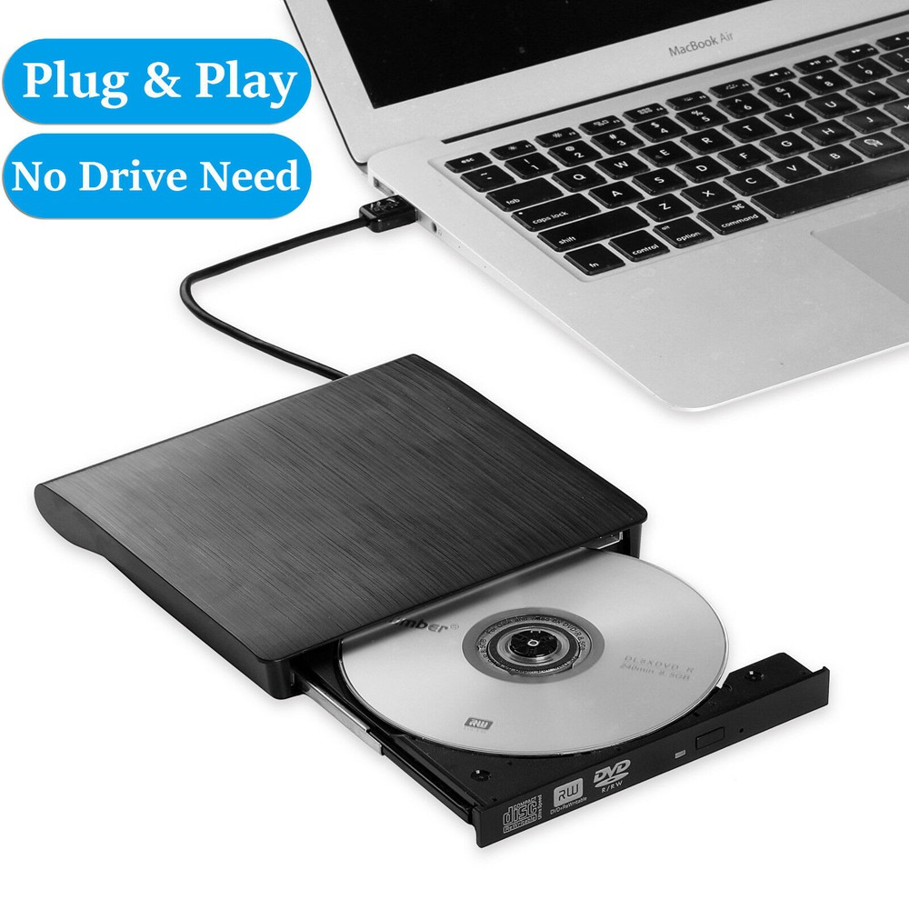 USB 3.0 DVD-RW External Slim Writer / Burner / rewriter / CD Rom Drive ...