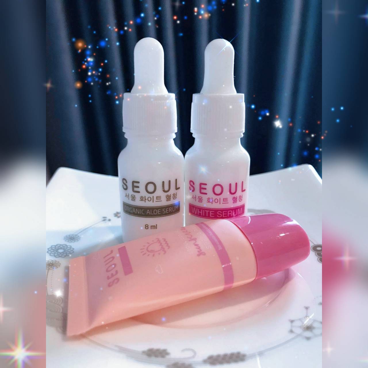 Seoul White Serum & Seoul Aloe Serum & Seoul Sunscreen SPF30 PA ++ (แพค ...